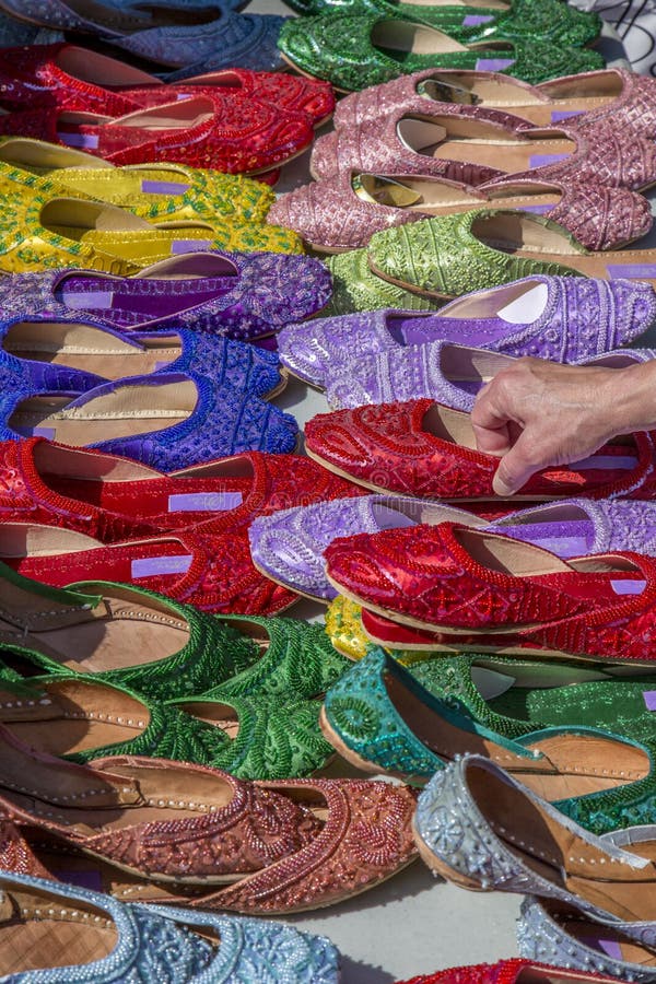 Decorative slippers stock image. Image of culture, foot - 51239193