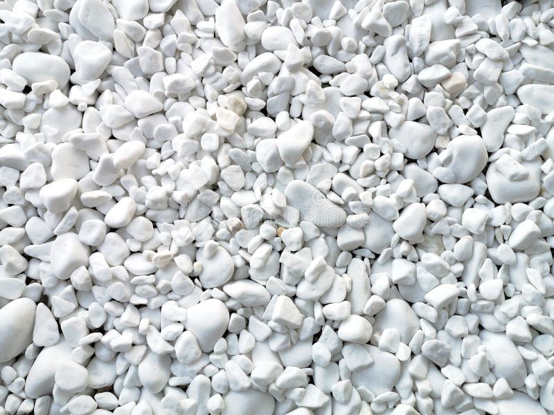 Decorative Small White Pebbles Stone Stock Image - Image of macro ...