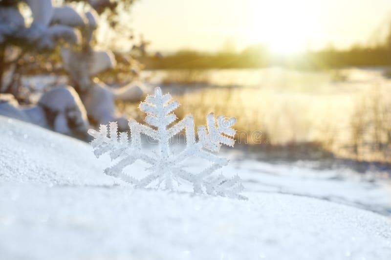 Decorative snowflake stock image. Image of flare, snowdrift - 28434255