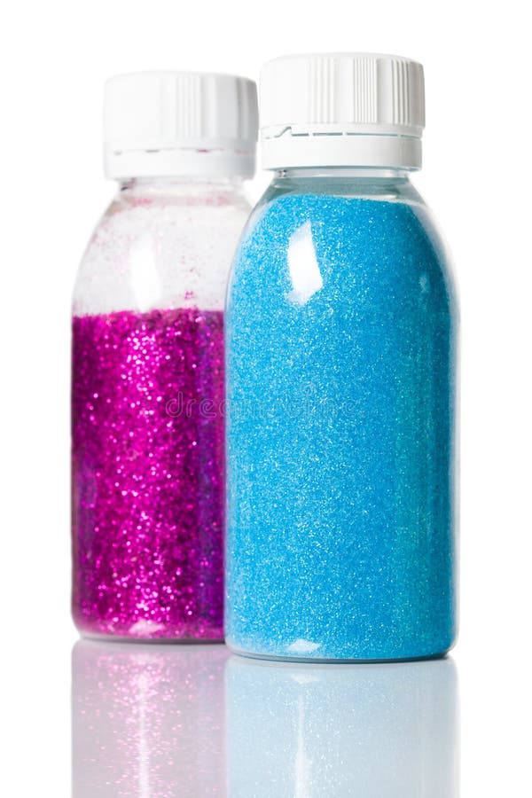 Decorative Spangles are in Jar Stock Photo - Image of brilliant ...