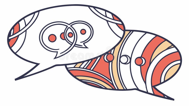 Decorative Speech Bubbles Illustration Communication Design, Vector ...