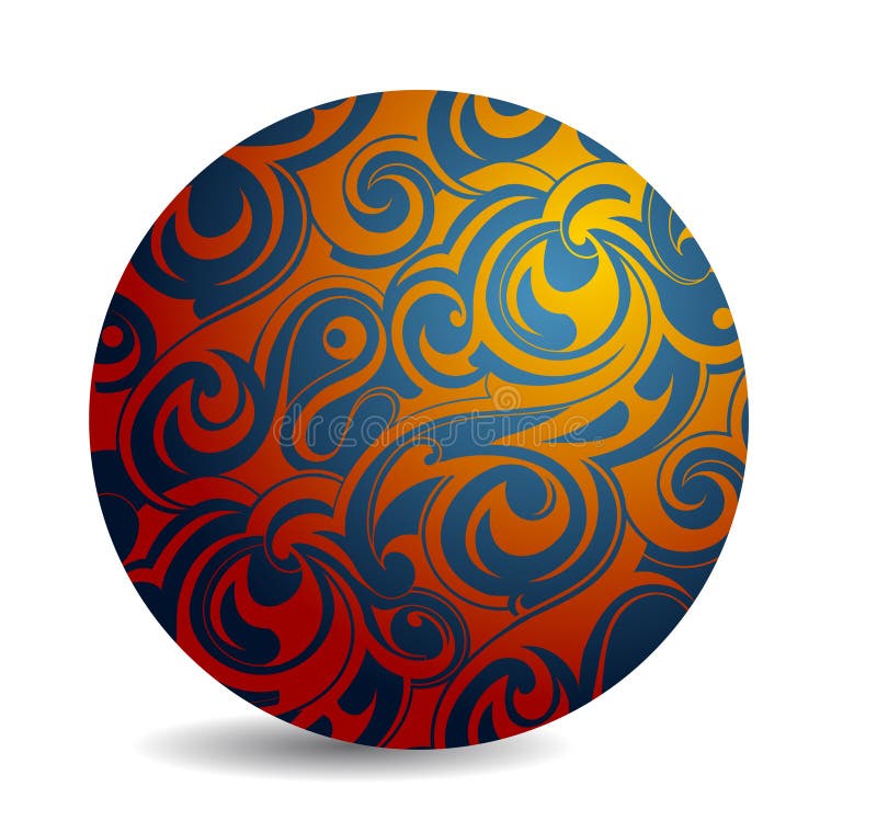 Decorative sphere stock vector. Illustration of abstract - 25053981