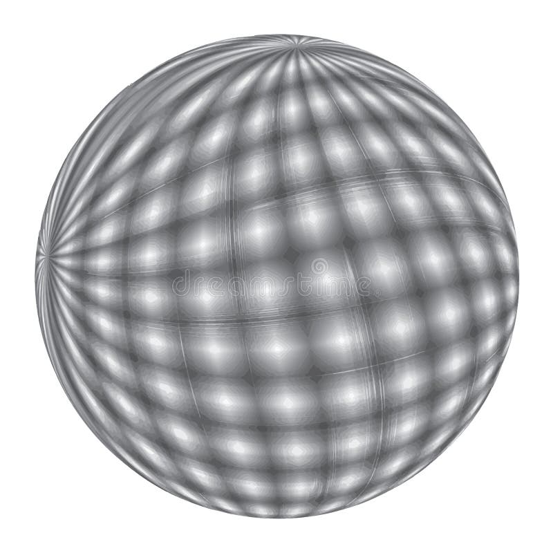 Decorative Sphere. Abstract Round Striped Design Element Stock Vector ...