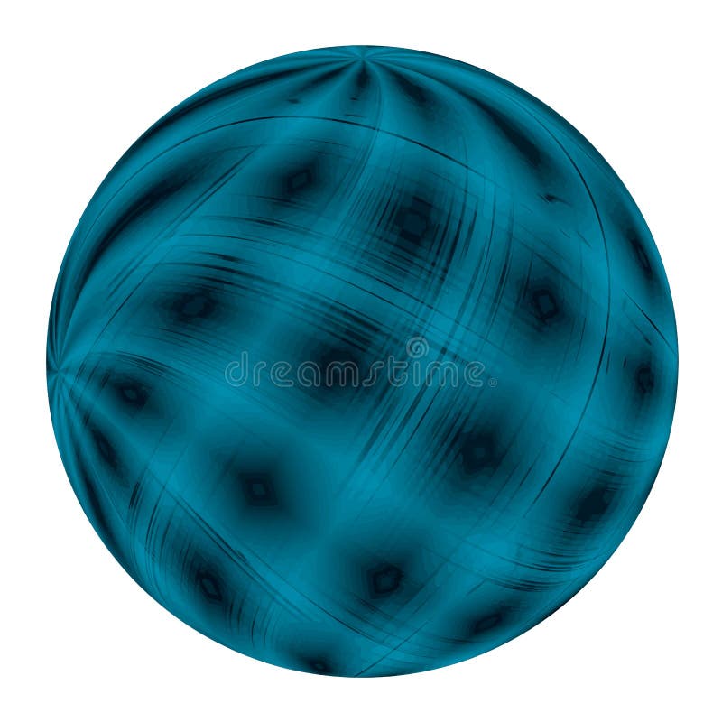 Decorative Sphere. Abstract Round Striped Design Element Stock Vector ...