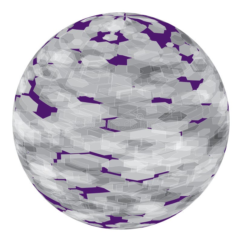 Decorative Sphere. Abstract Round Striped Design Element Stock Vector ...