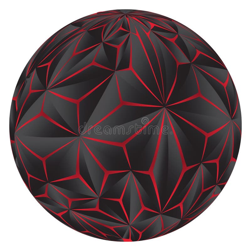 Decorative Sphere. Abstract Round Striped Design Element Stock Vector ...