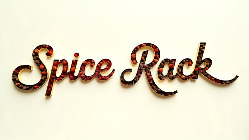 Decorative Spice Rack Sign with Colorful Spice Imagery for Kitchen ...