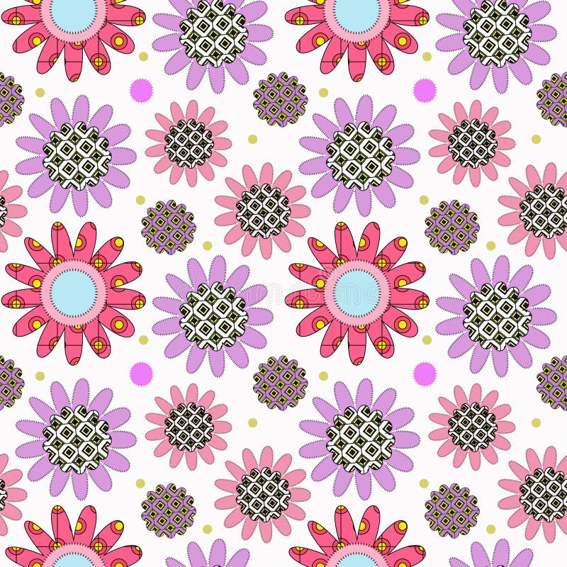 Decorative spring pattern stock vector. Illustration of seamless - 26473266