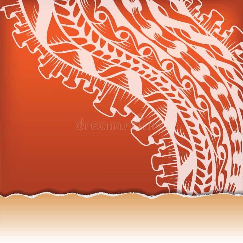 Decorative square banner stock vector. Illustration of zentangle ...
