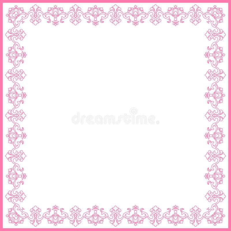 Decorative Square Frame. Template for Decoration, Decoration Stock ...