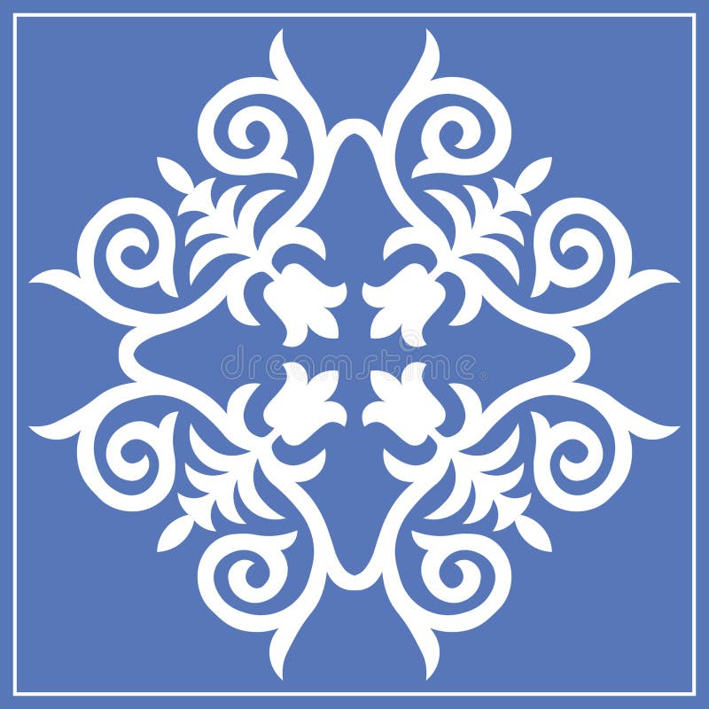 Decorative square Pattern stock vector. Illustration of ornament ...