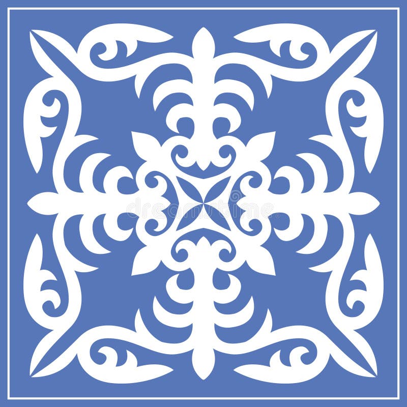 Decorative square Pattern stock vector. Illustration of ornament ...