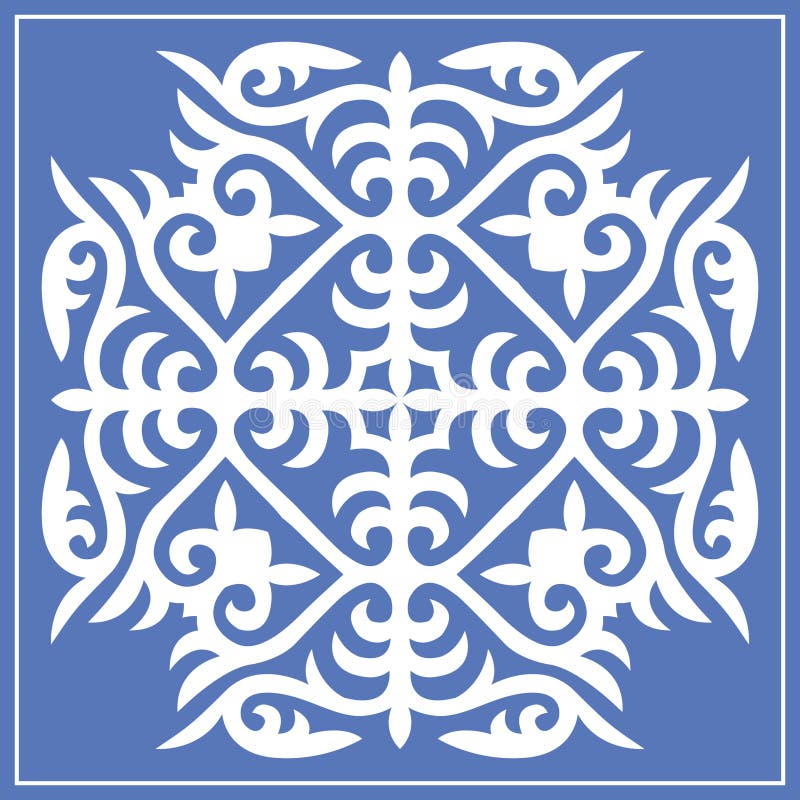 Decorative square Pattern stock vector. Illustration of ornament ...