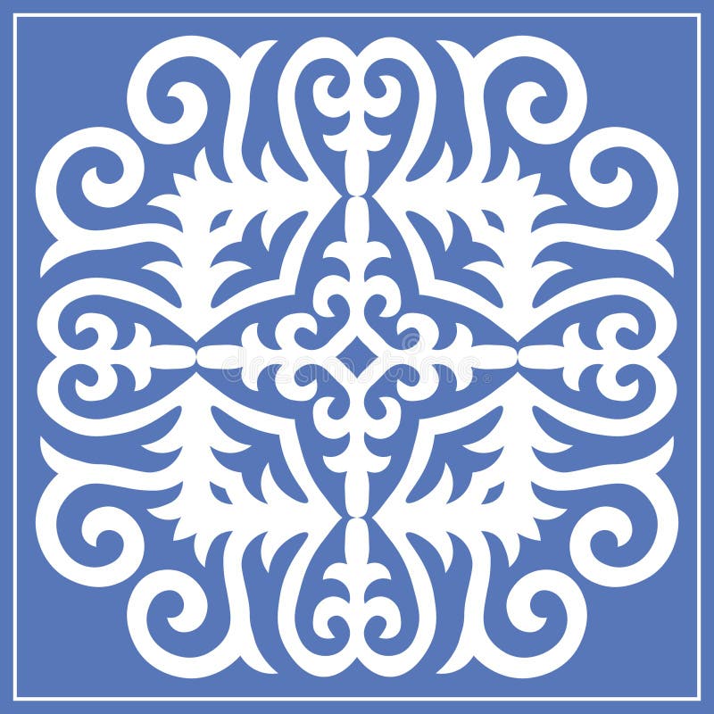 Decorative square Pattern stock vector. Illustration of ornament ...