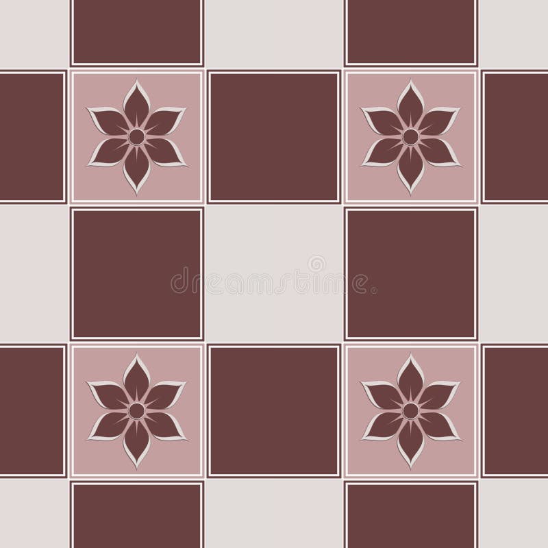 Decorative Squares Pattern on White Background Stock Vector ...