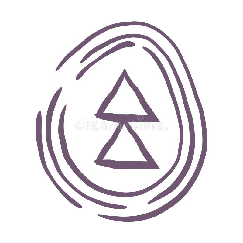 Decorative Stamp Sketch Icon Hand Draw Vector Stock Vector ...