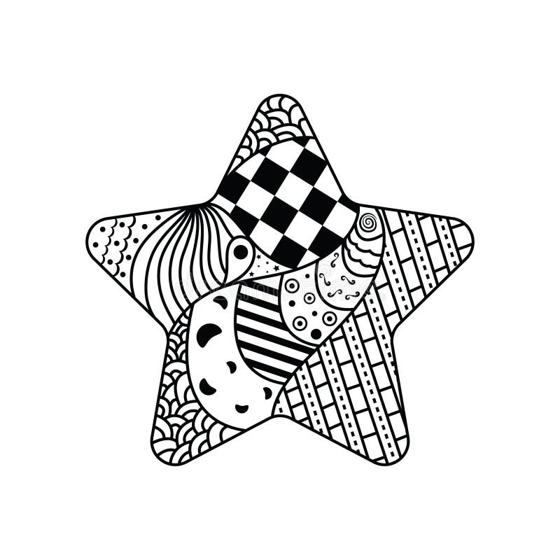 Decorative Star Design. Vector Illustration Decorative Design Stock ...