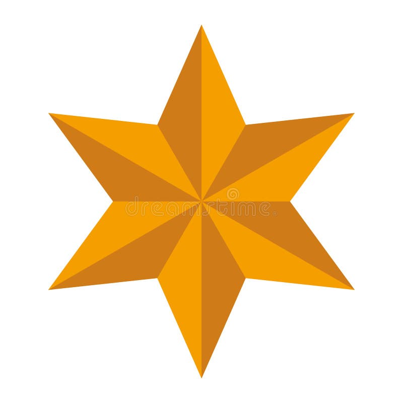 Decorative Star Isolated Icon Stock Vector - Illustration of lucky ...
