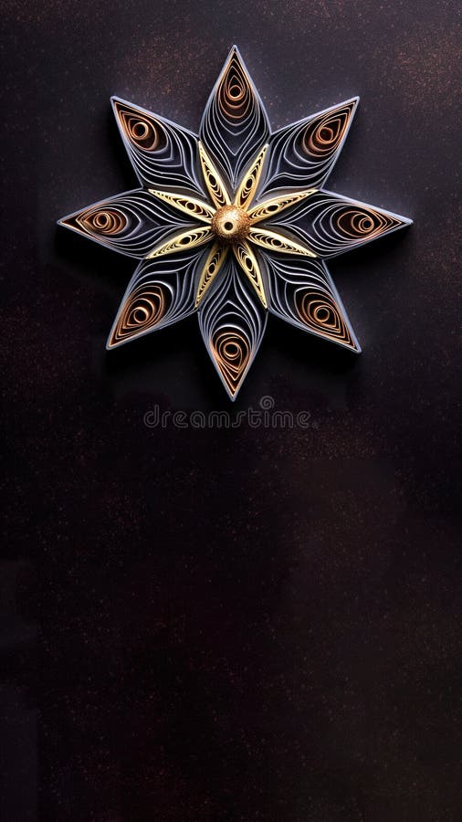 A Decorative Star Made Out of Paper on a Table. Generative AI Image ...
