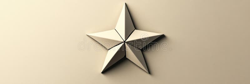 Decorative Star Shape with Sharp Edges and Smooth Texture Set Against a ...