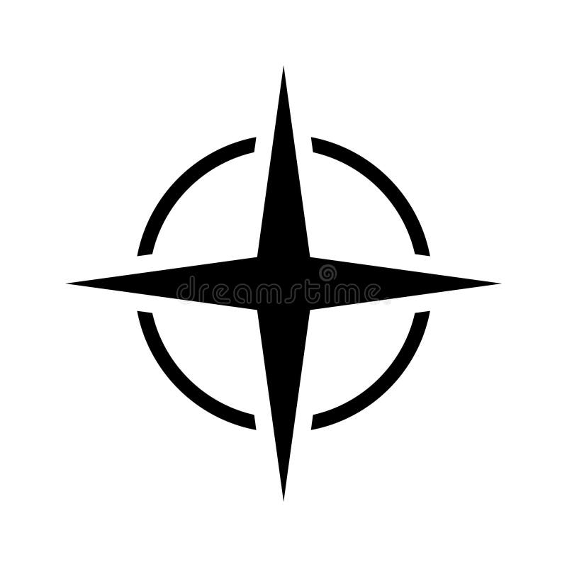 Decorative Star Sparkle Minimal Symbol Stock Vector - Illustration of ...