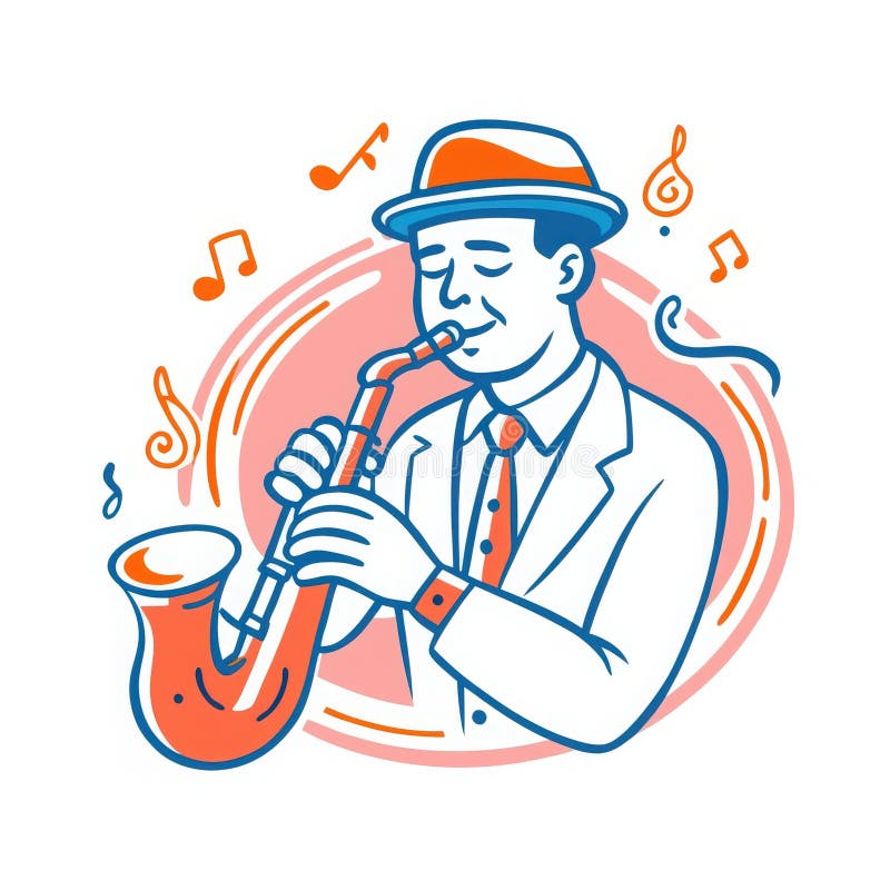 Clarinetist Sticker Stock Illustrations – 2 Clarinetist Sticker Stock ...