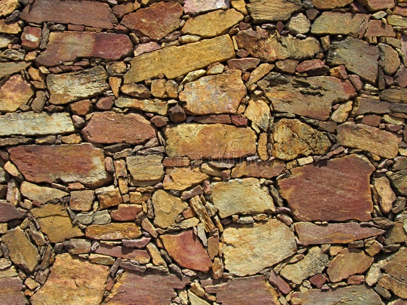Background of Decorative Stone Cladding Forming a Wall Stock Photo ...