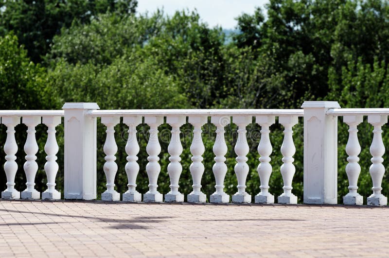 Decorative stone railing. stock photo. Image of border - 73194602