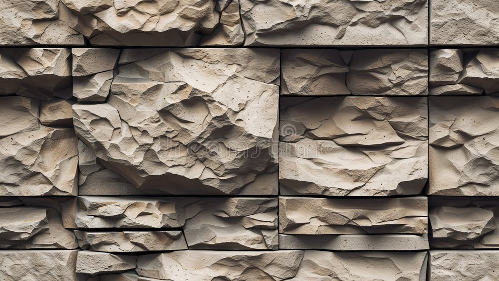 Decorative Stone Wall Cladding Creating Rustic Texture Stock ...