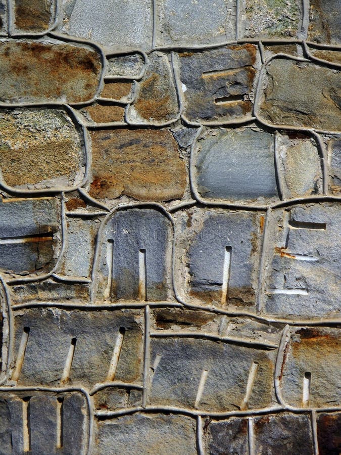 Decorative Stone Wall. stock image. Image of decor, assembled - 79924117