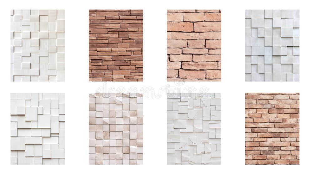 Decorative Stone Wall Texture Create Modern Designs Rough Brick and ...