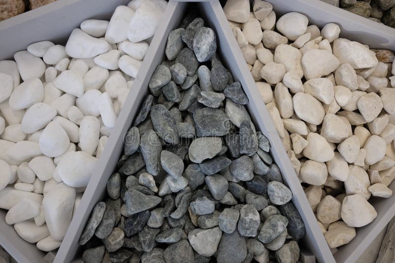 Decorative Stones on Display Stock Image - Image of decoration, natural ...