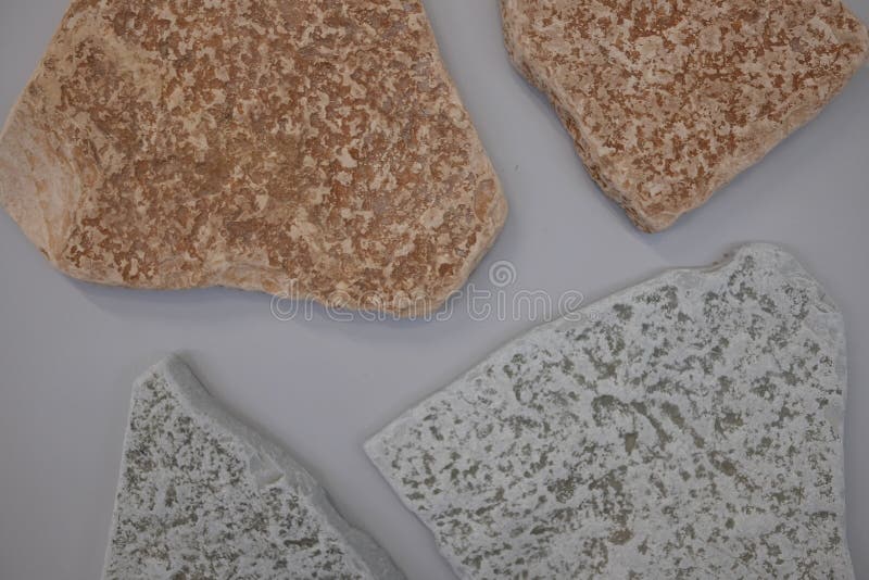 Decorative Stones on Display Stock Image - Image of granite, brick ...