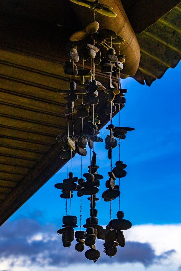 Decorative Stones on Strings Hanging from the Ceiling Stock Image ...
