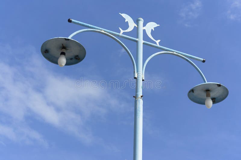 Decorative Street Lamp-post Stock Image - Image of beacon, lantern ...