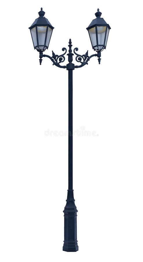 Decorative Street Lamp-post . Stock Photo - Image of black, lantern ...