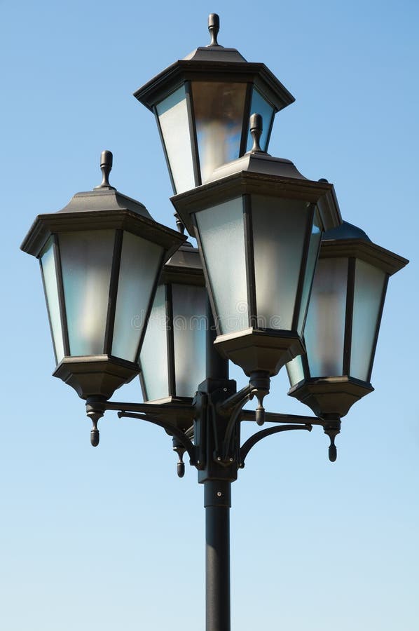 Decorative Street Light 3 with Clipping Path Stock Photo - Image of ...