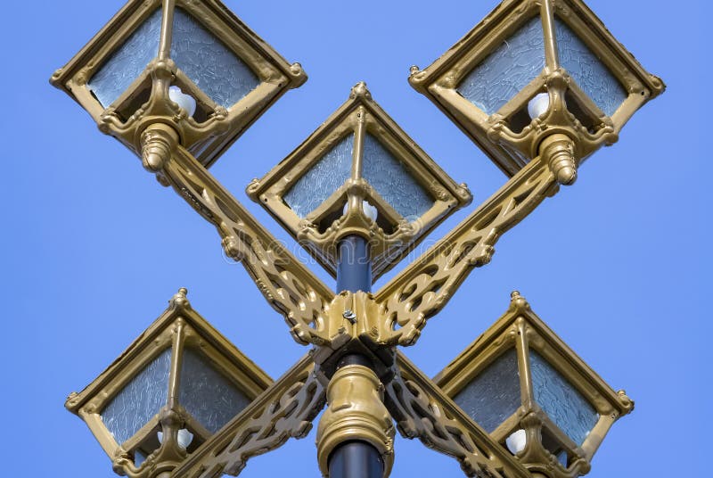 Decorative street light stock photo. Image of urban - 165027790