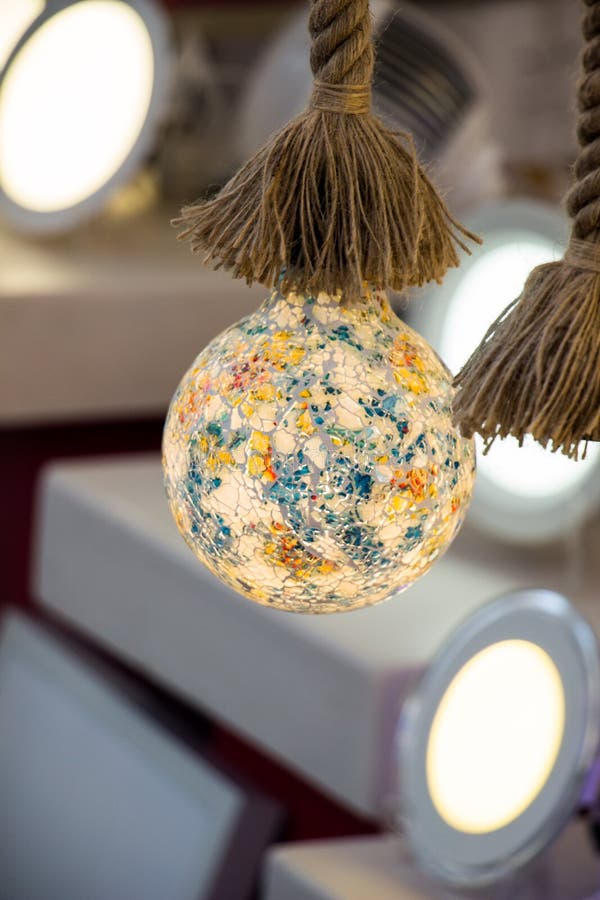 Decorative Style Filament Light Bulbs Stock Illustration - Illustration ...