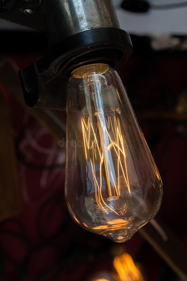 Decorative Style Filament Light Bulbs Stock Photo - Image of ...