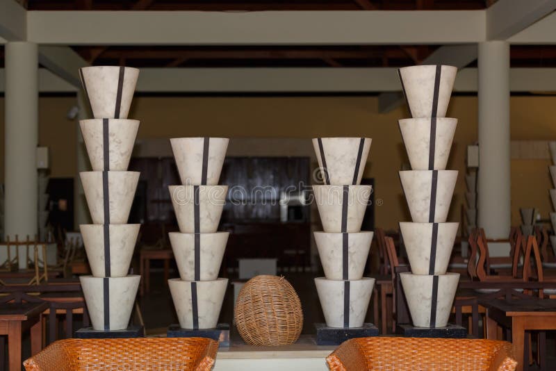 Decorative Stylish Electrical Cones Shaped Lights Stock Image - Image ...