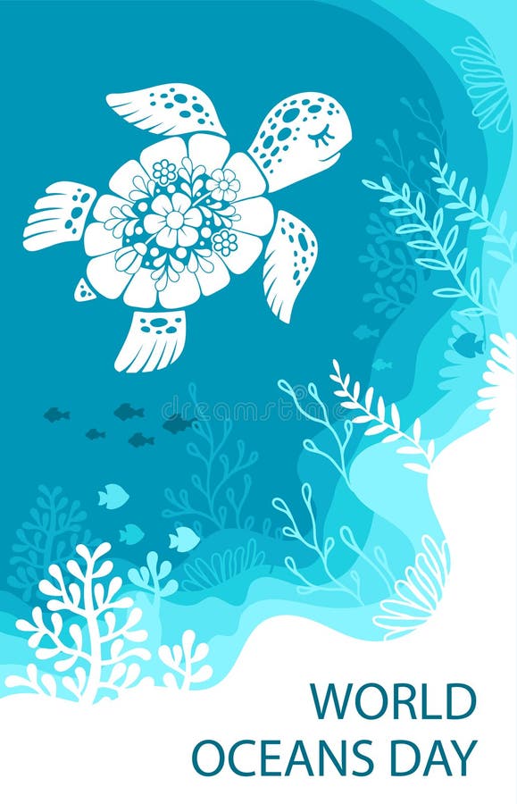 World Oceans Day Background Design Stock Illustrations 1 492 World