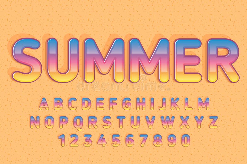 Summer Font Stock Illustrations – 207,842 Summer Font Stock ...