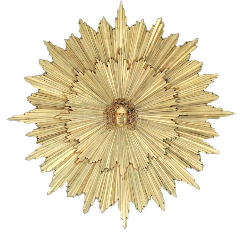 Decorative Sun at Temple of Apollo Stock Photo - Image of wiltshire ...