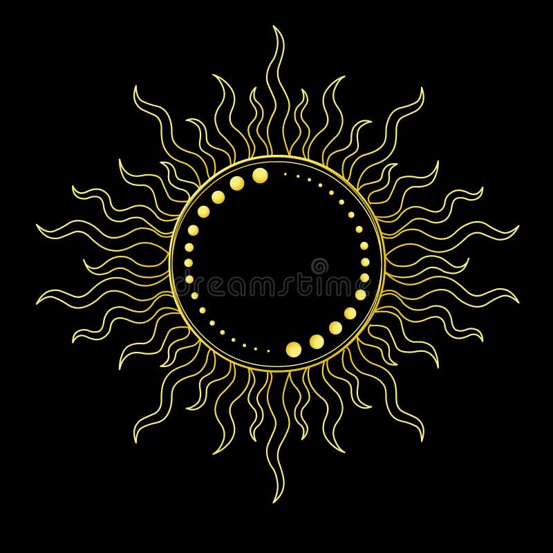 Decorative Sun. Vector Illustration Isolated Stock Vector ...