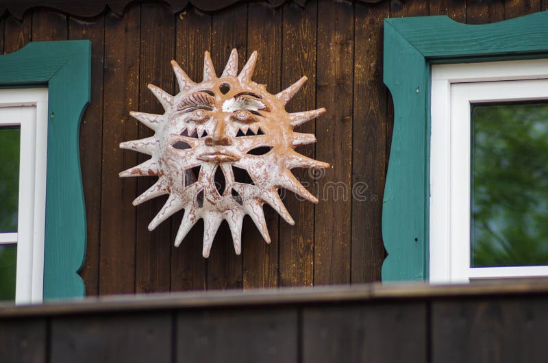 Decorative sun stock image. Image of rays, design, pattern - 42850631