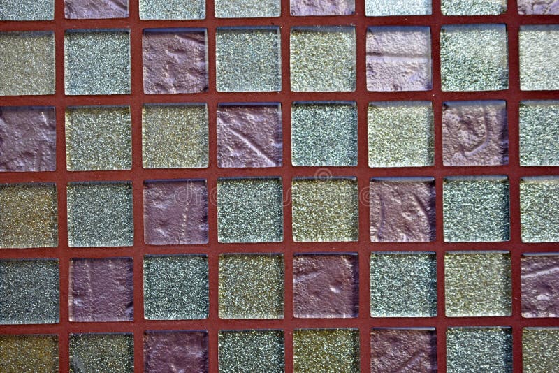 Decorative Surface Made of Multi-colored Squares of Tiles Stock Photo ...