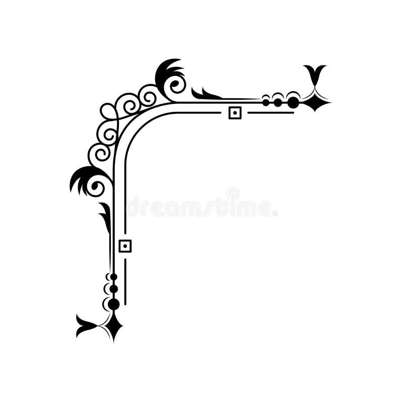 Decorative Swirl Border Ornament - Vector Stock Vector - Illustration ...