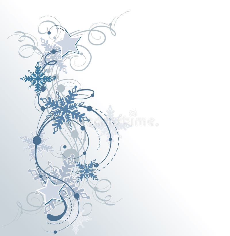 Winter swirl stock vector. Illustration of swirl, snowflake - 12369236