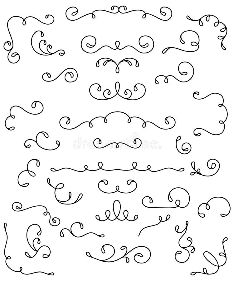 Design Element (swirls) - 10 Stock Vector - Illustration of decoration ...